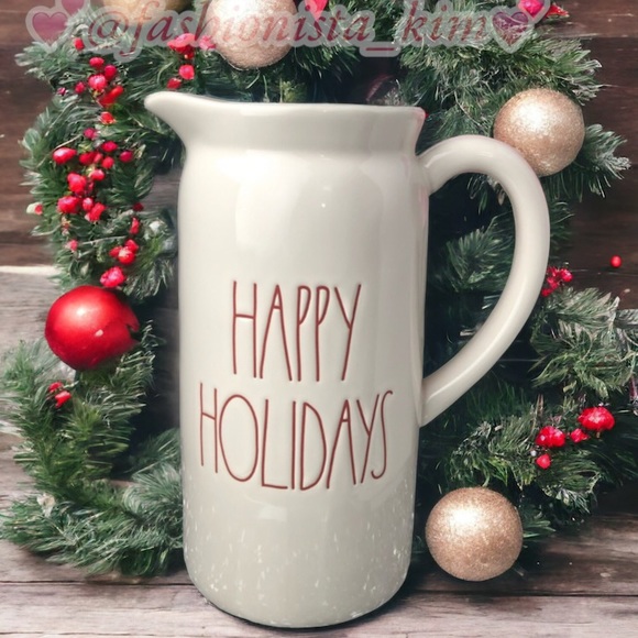 Rae Dunn | Other | New Rae Dunn Happy Holidays Pitcher | Poshmark